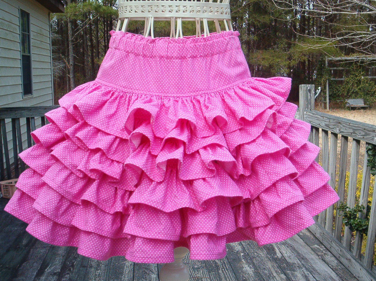 Little Girls Layered Ruffled Skirt Size 2 To 3 on Luulla